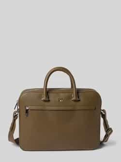 HUGO BOSS Laptoptasche mit Rei&szlig;verschlussf&auml;chern au&szlig;en Modell RAY