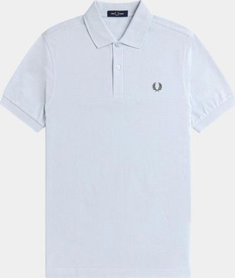 Fred Perry Unifarbenes Piqu&eacute;-Poloshirt mit Logo-Stickerei in