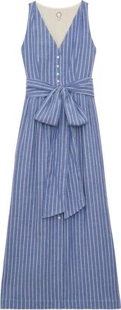 Ines De La Fressange Femme, Robes, Bleu, Taille: 36 FR Ambre Tie Dress