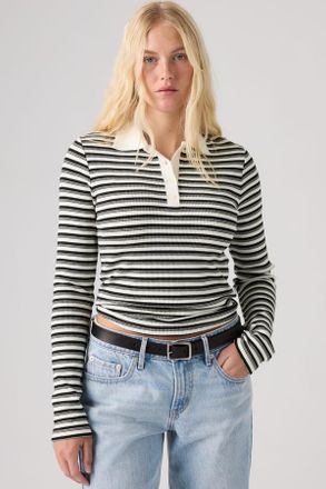 Levi's Rory Long-Sleeve Polo - Damen - Schwarz / Schwarz