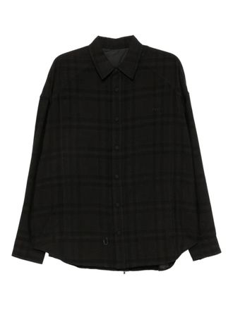 Juun.J Kariertes Langarmshirt - Schwarz