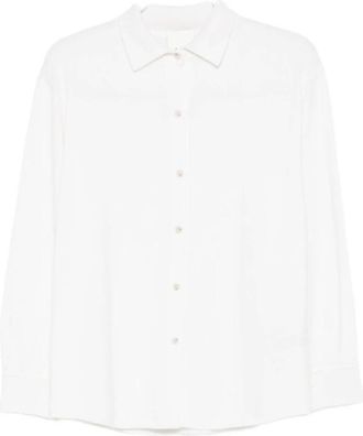 Allude Femme, Blouses et Chemises, Blanc, Taille: 40 FR Camicia bottoni