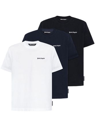 Palm Angels lot de trois t-shirts en coton - Blanc