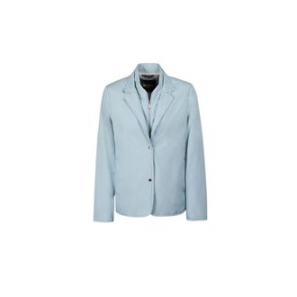 Moorer Femme, Vestes, Bleu, Taille: 34 FR Blazer Crois&eacute; L&eacute;g&egrave;rement Rembourr&eacute;