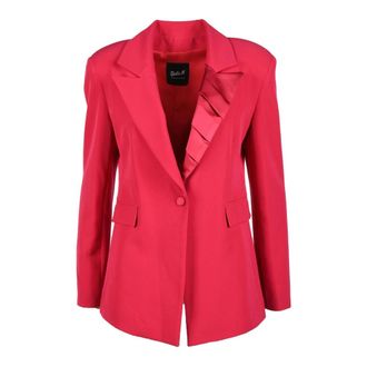 Giulia N Couture Elegante Jacke aus Polyester - - Jackets - Damen - Rot - XS