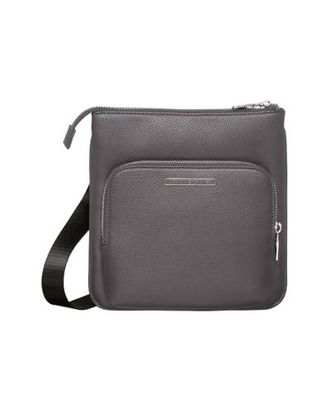 A|X Armani Exchange Okinawa, Logo Plate, Zipped Pocket, Crossbody Hommes, Gris, Taille Unique