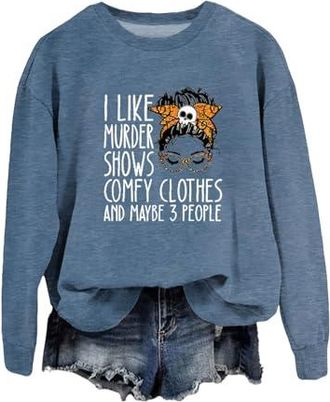 Generic Sweat &agrave; capuche d&eacute;contract&eacute; &agrave; manches longues et col rond pour femme Motif feuille d&eacute;rable canadienne printemps 2026, bleu, XXL