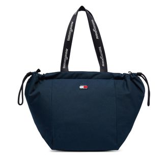 Tommy Jeans Handtasche Tommy Jeans Tjw Ess Daily Tote AW0AW18771 Dunkelblau
