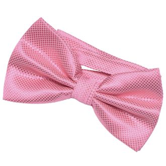 DonDon Herren Fliege 12 x 6 cm gebunden mit Hakenverschluss und größenverstellbar für besondere Anlässe rosa