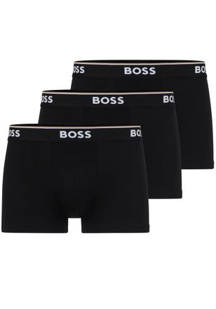 HUGO BOSS Boxer BOSS TRUNK 3 PACK, Damen, Gr. XXL, 3 Stk., schwarz, Jersey, Obermaterial: 95% Baumwolle, 5% Elasthan, unifarben, k&ouml;rpernah, Unterhosen, BOSS Sch