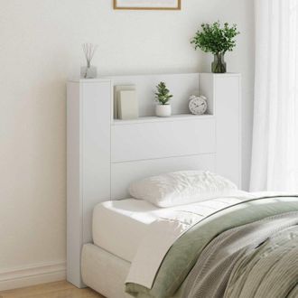 vidaXL vidaXL T&ecirc;te de lit Blanc 100 x 16,5 x 103,5 cm Bois ding&eacute;nierie