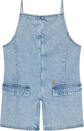 A|X Armani Exchange Femme, Combinaisons et Ensembles, Bleu, Taille: 40 FR Top en denim
