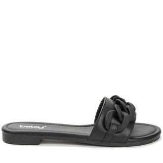 Betsy Schwarze Offene Hausschuhe f&uuml;r Frauen - - Shoes - Damen - Schwarzk - 36 EU