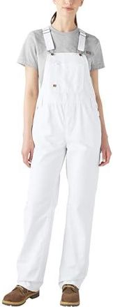 Dickies Femme, SALOPETTE DROITE DÉCONTRACTÉE, White, M