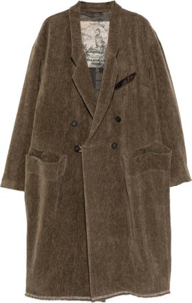 Ziggy Chen manteau à boutonnière croisée - Marron