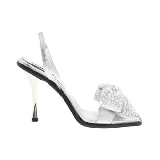 Dsquared2 Rhinestone Stiletto Sandalen - - Shoes - Damen - Grau - 38 EU
