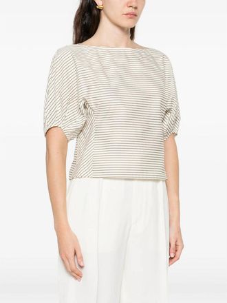 Staud Idms Blouse - Beige