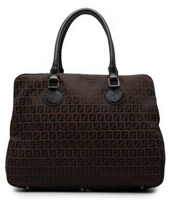 Fendi Crossbody Bags - Zucchino Canvas Business Bag - Gr. unisize - in Braun - f&uuml;r Damen