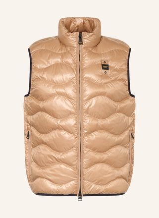 Blauer Steppweste Danny beige