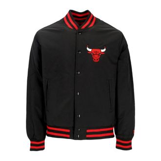 New Era Chicago Bulls Bomberjacke Schwarz/Rot - - Jackets - Herren - Schwarzk - XL