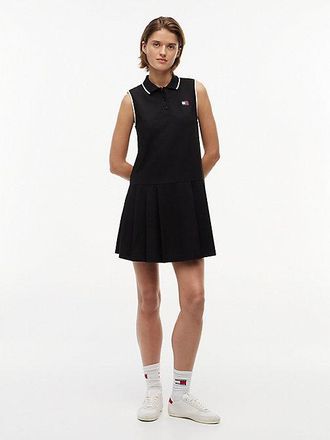 Tommy Hilfiger Robe polo courte en piqu&eacute; Tommy Badge