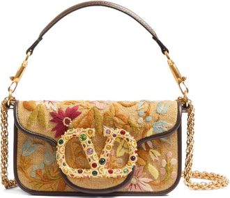 Valentino Garavani petit sac porté épaule Locò - Tons neutres