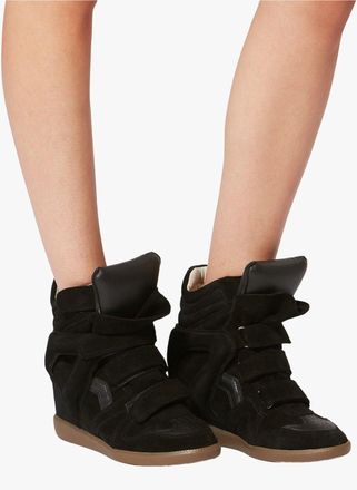 Isabel Marant Baskets compens&eacute;es Bekett en cuir