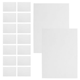 Cabilock OUNONA 100 St&uuml;ck Hemdform Karton Einlagen Wei&szlig; Faltenvermeidung f&uuml;r T Shirts und Hemden Einseitig Bedruckbare Papp Eins&auml;tze Robust und Vielseitig zum 