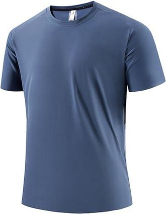 Generic T-shirt &agrave; col rond pour homme - L&eacute;ger et d&eacute;contract&eacute; - Couleur unie - Respirant - S&eacute;chage rapide - Classique - Manches courtes - Pour l&eacute;t&eacute; et la plage
