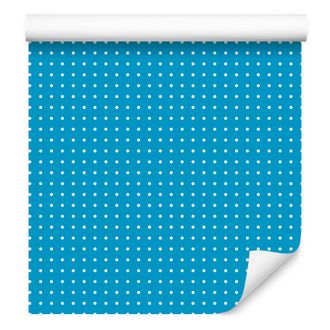 OEM Carta Da Parati A Pois Turchesi, Colore Turchese, Ideale Per Soggiorno E Camera Da Letto, 50x1000 Cm