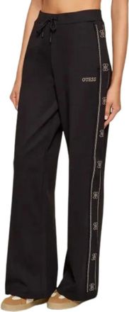 Guess Femme, Pantalons, Noir, Taille: 38 FR Octavia Wide Leg