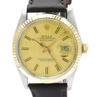 Rolex Pre-owned Datejust 16013 Montre-bracelet - Homme - Pre-owned - Jaune - Taille: ONE Size