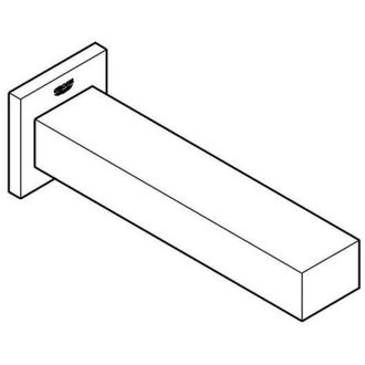 GROHE Eurocube - Badewanneneinlauf, Supersteel 13303DC0