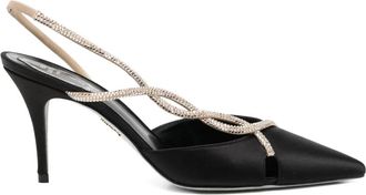 Rene Caovilla Braid Pumps 80mm - Schwarz