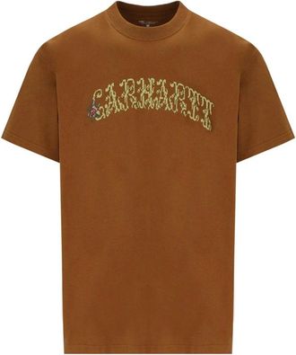Carhartt Work in Progress Homme, Tops, Brun, Taille: XL Monogram T-Shirt