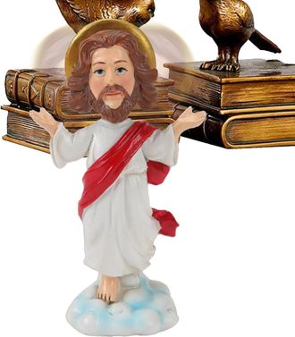 Generic Jesus Bobble Head f&uuml;r Auto Dash, Jesus Bobblehead - Sammlerbobblehead Religi&ouml;ses Statue -Dashboard - Dekorationsfiguren, Jesus -Sammlung Figuren f&uuml;r S