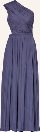 Maje Kleid Mit Cut-Out Und Plissees blau