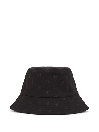 Karl Lagerfeld bob à imprimé Ikon - Noir