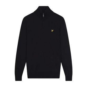 Lyle & Scott Homme, Sweatshirts et sweats &agrave; capuche, Bleu, Taille: S Pull de Golf Core 1/4 Zip en M&eacute;rinos