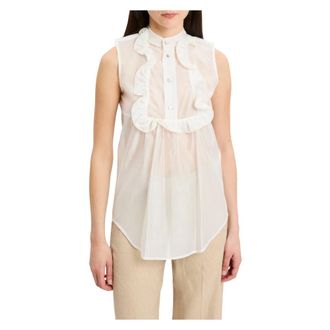Dixie &Auml;rmelloses Top - - Tops - Damen - Wei&szlig; - S