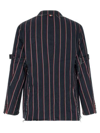 Thom Browne Mens Blue Silk Blazer Clothing