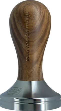 Scarlet Bijoux scarlet espresso | Tamper »Classic« - Mit persönlicher Namenslasergravur im Edelholzgriff (51 mm, Sandelholz - Braun)