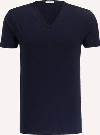 Zimmerli V-Shirt Pure Comfort blau