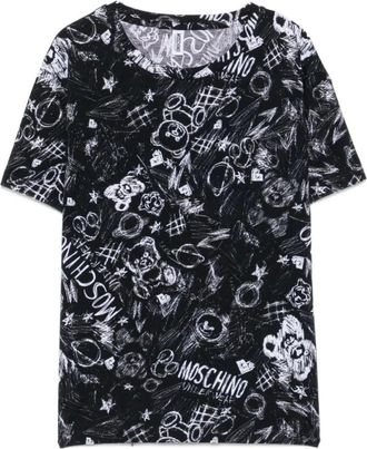 Moschino Femme, Tops, Noir, Taille: 42 FR T-shirts