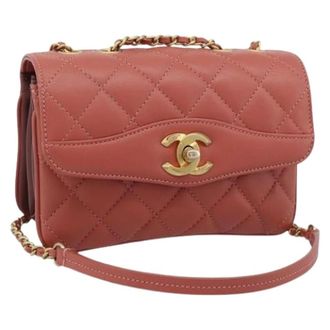 Chanel Sac bandouli&egrave;re vintage doccasion - Femme - Pre-owned - Rose - Taille: ONE Size