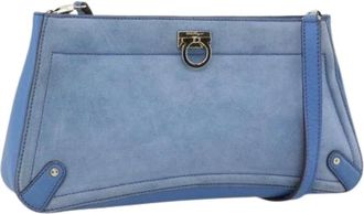 Ferragamo Sac bandouli&egrave;re en cuir pr&eacute;-poss&eacute;d&eacute; - Femme - Pre-owned - Bleu - Taille: ONE Size