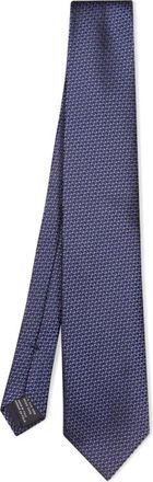 Tom Ford Cravate &agrave; motif g&eacute;om&eacute;trique - Homme - Accessoires - Bleu - Taille: ONE Size