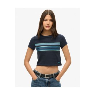 Superdry T-shirt court &agrave; rayures vintage