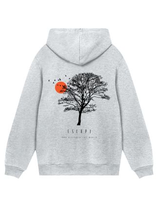 F4NT4STIC Pullover Escape Discover the World Tree Birds