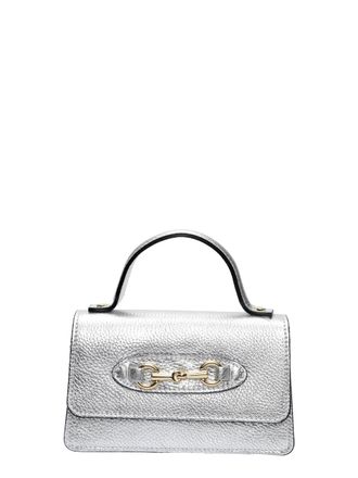 Isabella Rhea Silber Rindsledertasche